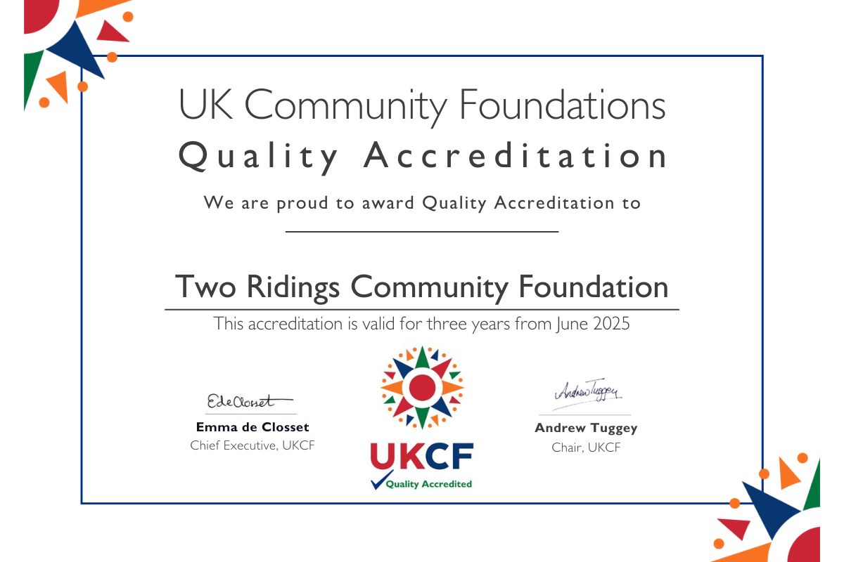 Two Ridings Community Foundation Achieves UKCF Quality Accreditation ...